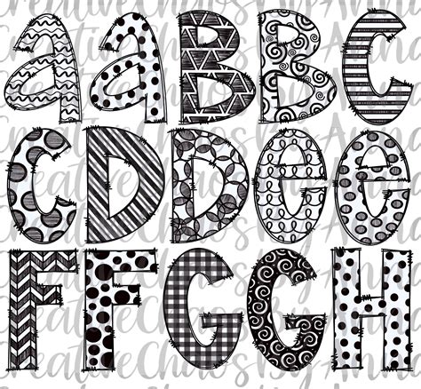 Doodle Letters Alphabet