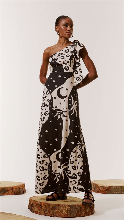 Vestido Longo Ombro Só Laço Cacay DONNA LISS Loja Online