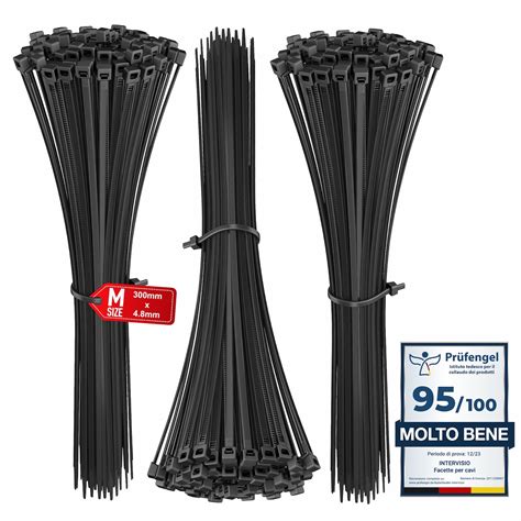 Fascette Plastica Da Elettricista Per Cablaggio Cavi Fascette