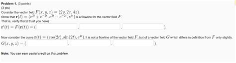 solved problem 1 3 points 3 pts consider the vector