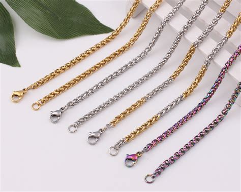 Collar De Acero Inoxidable De Mm Etsy