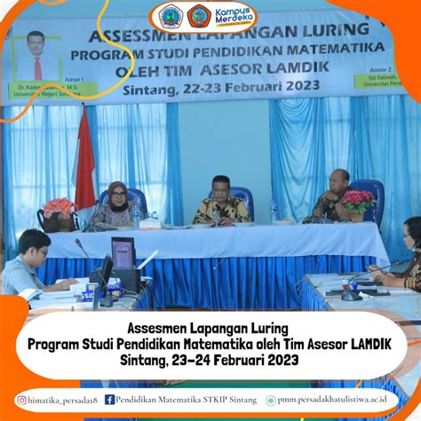 Assesmen Lapangan Luring Program Studi Oleh Assesor Lamdik Pendidikan