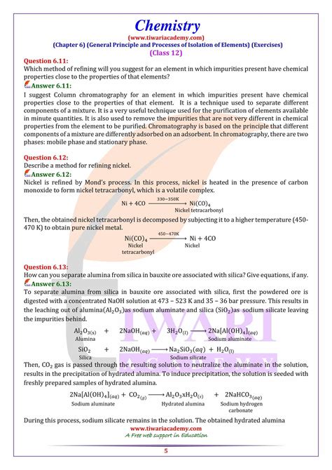 Ncert Solutions For Class Chemistry Chapter General Principles