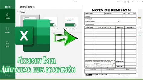 Excel Basico Automatizar Nota De Remisi N Youtube