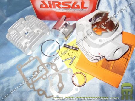 Kit 70 Ø47 6mm axe de 10mm aluminium AIRSAL T6 mono segment minarelli