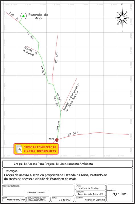 Planta de Quadra e Lote O Que É Adenilson Giovanini