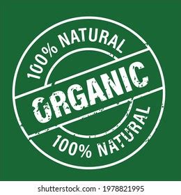 100 Natural Organic Vector Symbol Stock Vector Royalty Free