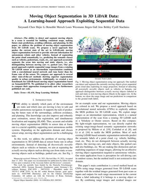 pdf moving object segmentation in 3d lidar data a learning dokumen tips