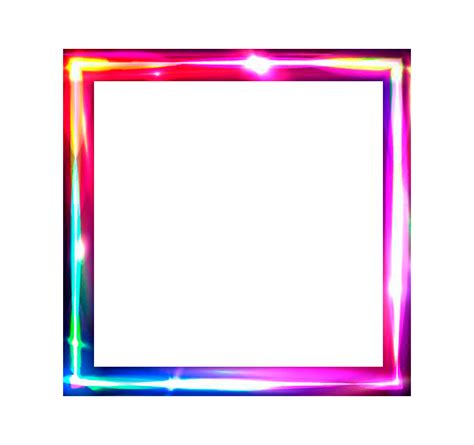 Neon Border Pink Blue Smoke Rectangle Frame Neon Buickcafe
