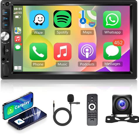 SIXWIN 1 Din CarPlay Android Auto Autoradio Con 7 Pollici Schermo