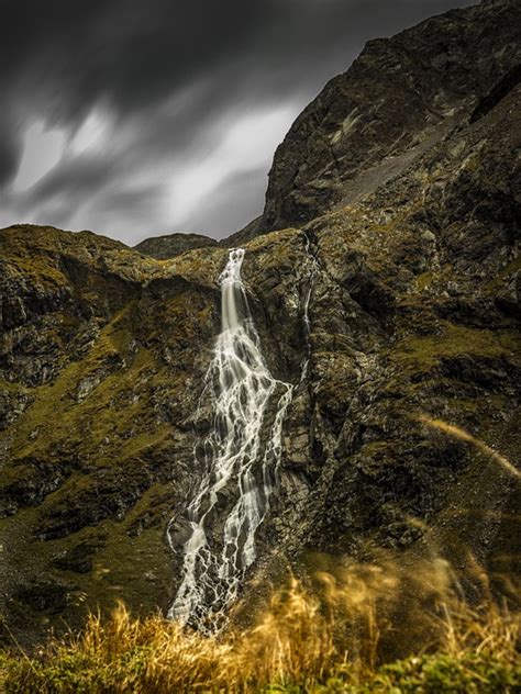 Vattenfall Berg Landskap Gratis foto på Pixabay