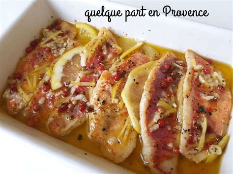 FILETS DE ROUGETS MARINES Quelque Part En Provence