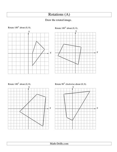 Reflections And Rotations Worksheet