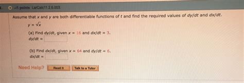 Solved Points Larcalc Assume That X And Y Are Chegg
