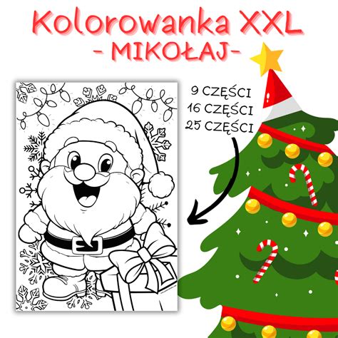 Wesoła choinka KOLOROWANKA XXL Sklep online