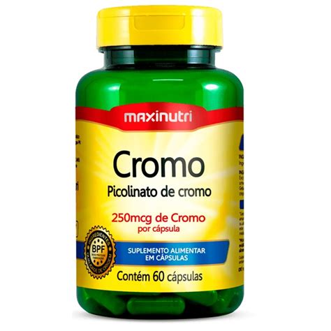Picolinato de Cromo Maxinutri 60 Cápsulas Picolinato de Cromo