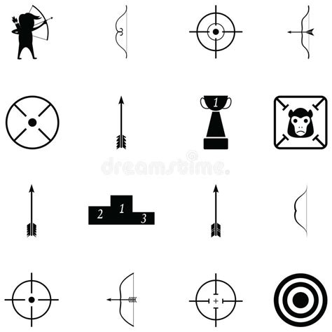 Conjunto Del Icono De La Flecha Ilustración del Vector Ilustración de