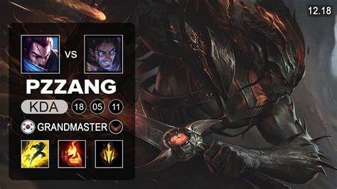 Pz ZZang Yasuo Vs Sylas Mid KR Grandmaster Patch 12 18 Season 12