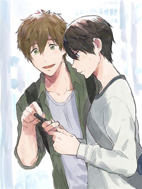 MakoHaru Makoto Tachibana X Haruka Nanase Free Iwatobi Swim Club