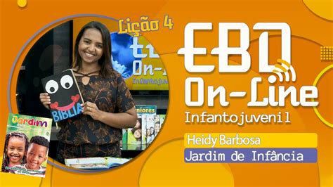 EBD On line Lição 4 Jardim de Infância 4º Trimestre de 2022