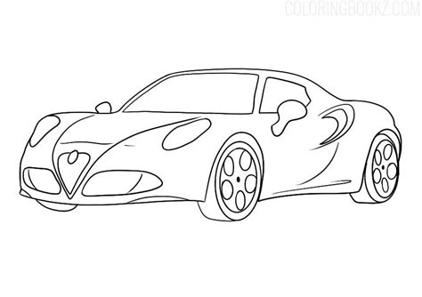 Alfa Romeo 4C Coloring Page Coloring Books Coloring Pages Alfa