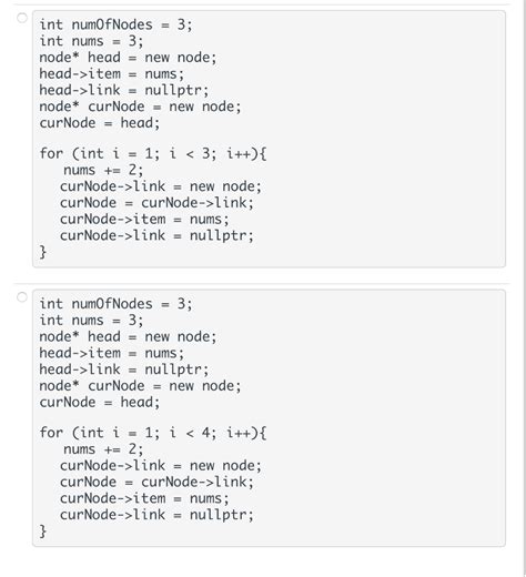solved which of the following code fragments represents the