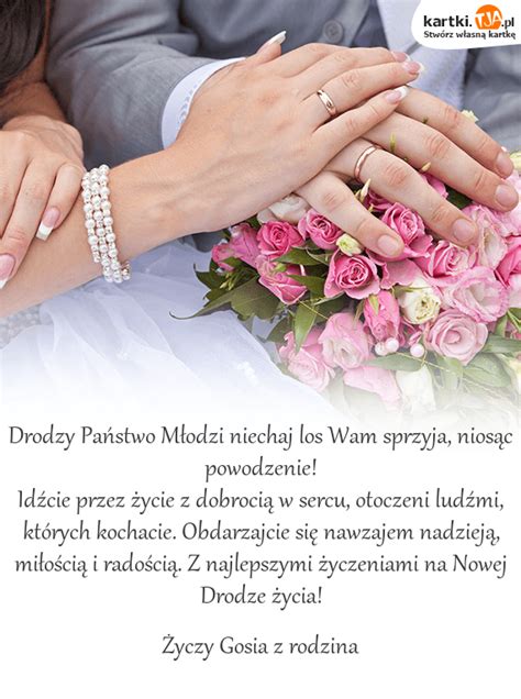 Z najlepszymi życzeniami na Nowej Drodze życia Gosia z rodzina