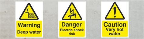Types Of Hazard Signs Caution Danger Warning Signs Uk Safety Store