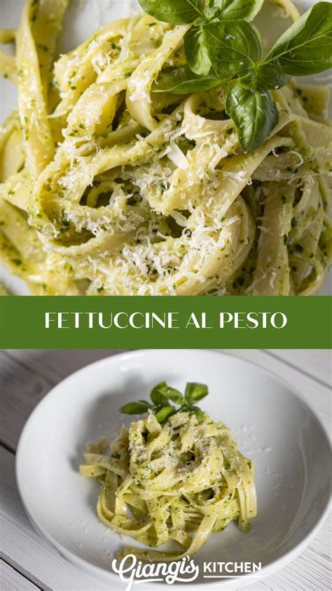 Fettuccine Al Pesto Genovese Recipe Fettuccine Pesto Homemade