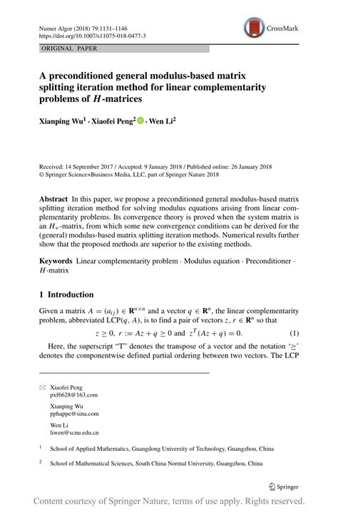 a preconditioned general modulus based matrix splitting iteration method for linear