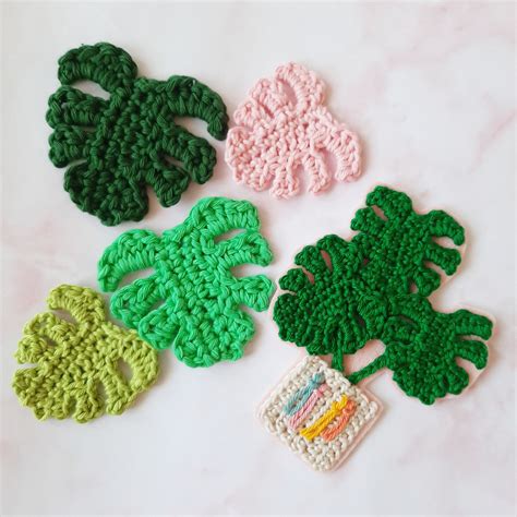 Monstera Leaf 2 0 Crochet Pattern Etsy