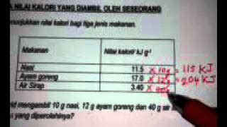 Cara Mengira Nilai Kalori Makanan Sains Tingkatan 5 IMAGESEE