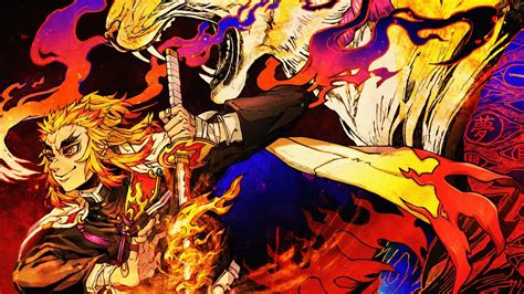 X Resolution Kyojuro Rengoku Cool Demon Slayer Artistic P