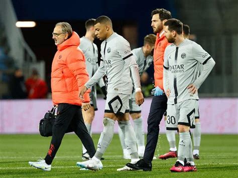Coup dur pour le PSG Mbappé forfait pour le choc face au Bayern