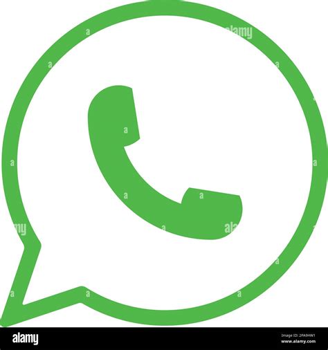 WhatsApp Logo Messenger Icon Realistic Social Media Logotype Whats