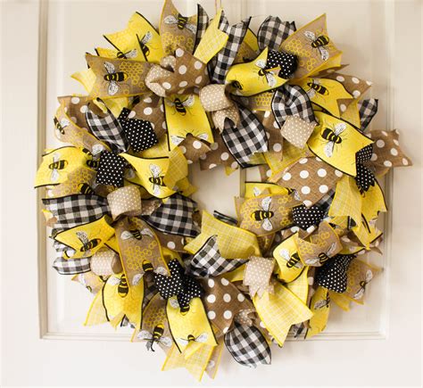 Easy Step By Step Ribbon Wreath Tutorial Once A Duckling