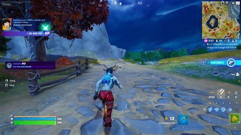 Sprintuj przez 1000 m będąc pod wpływem klepu Fortnite Rozdział 4 YouTube