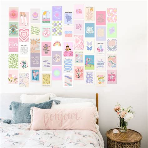 Buy Gensteuo Pastel Pink Wall Collage Kit Aesthetic Pictures Set