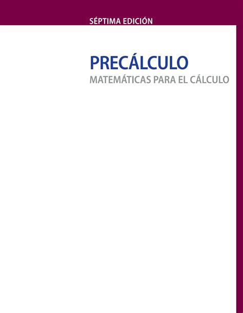 Solution Matematicas Para El Calculo Precalculo Studypool