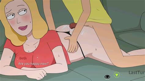 Morty Gets An Assjob From Beth On The Sofa Rick Morty Cartoon