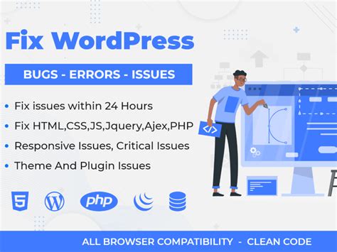 fix wordpress issues bugs errors or wordpress customization upwork