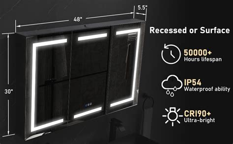 Amazon Tatub 48 X30 Led Medicine Cabinet Mirror For Bathroom