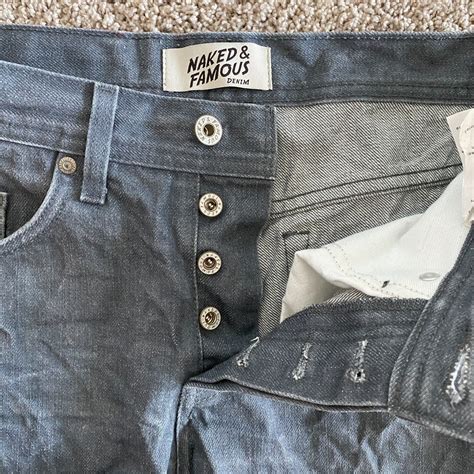 Naked Famous Weird Guy Grey Selvedge Slim Fit Men S Gem