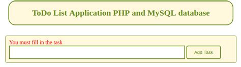 to do list application using php and mysql database codewithawa