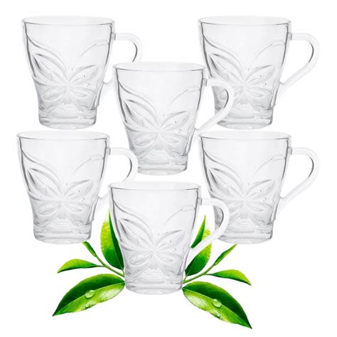 SZKLANKI DO HERBATY KAWY SOKU KUBKI KOMPLET 6 SZT 13359388795