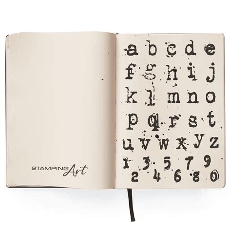 CLEAR STAMP SET 4 X6 REPORTER LOWERCASE ALPHABET Boutiscrap
