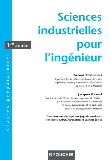 Livre Sciences industrielles pour lingénieur