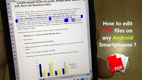 how to edit pdf files on any android smartphones youtube