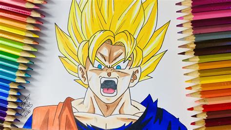 Como Desenhar o Goku SSJ Dragon Ball Passo a Passo Fácil YouTube