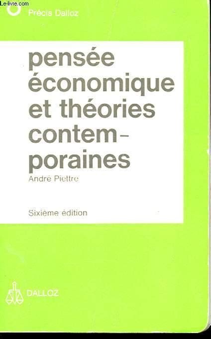 HISTOIRE DE LA PENSEE ECONOMIQUE ET ANALYSE DES THEORIES CONTEMPORAINES
